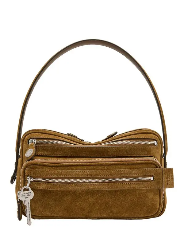 Acne Studios Camero Party Suede Shoulder Bag - Brown
