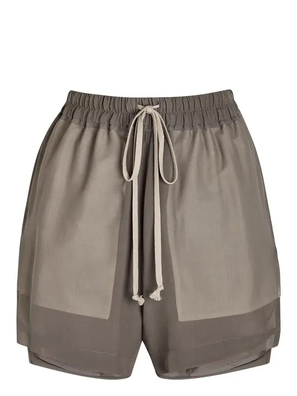 Rick Owens Silk Boxer Shorts - Light Brown