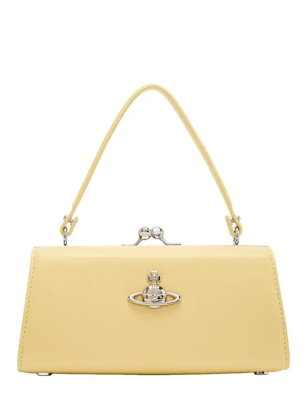 VIVIENNE WESTWOOD Doll Xl Leather Top Handle Bag - Yellow