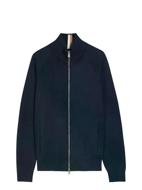 BOSS H-idino Zip-up Cardigan - Blue