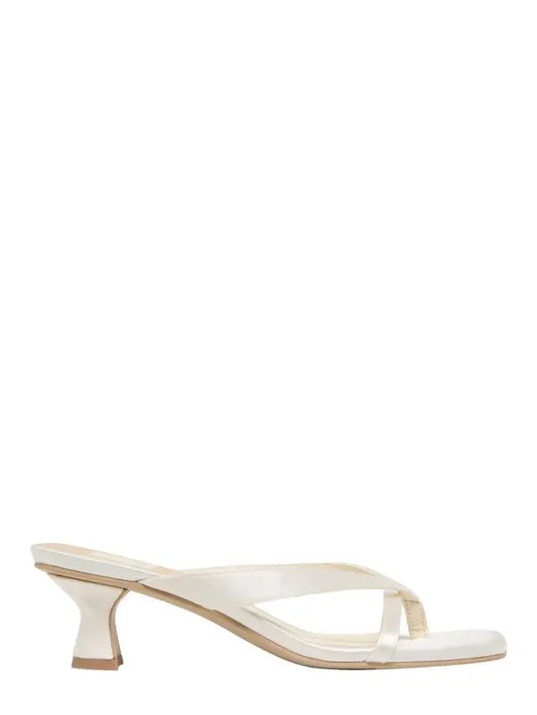 DOLCEVITA Brevel Strappy Heeled Sandals - True White Satin
