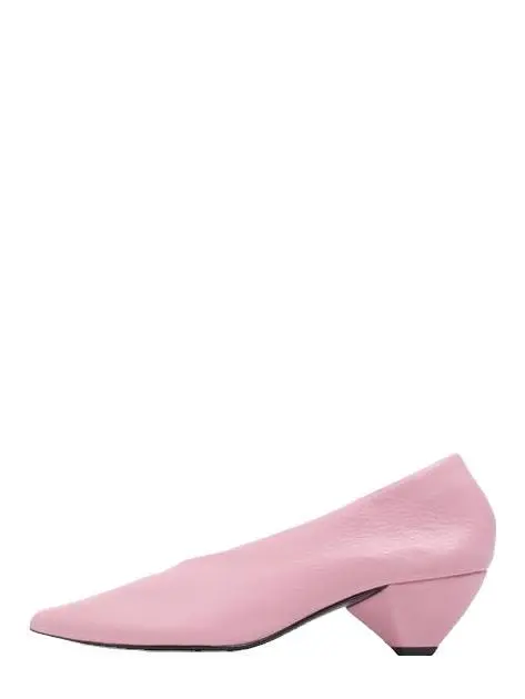 Bimba Y Lola Leather Mid-heel Court Shoe - Light Pink