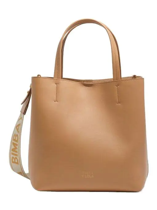 Bimba Y Lola Medium Leather Shoulder Bag - Hazelnut