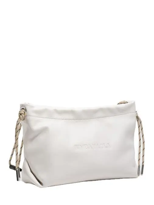 Bimba Y Lola Leather Shoulder Bag - Off White
