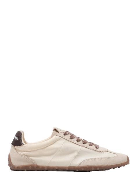 Bimba Y Lola Suede Nylon Sneakers - White