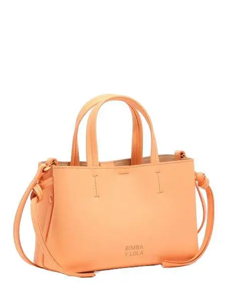 Bimba Y Lola Mini Leather Bag - Orange Sorbet