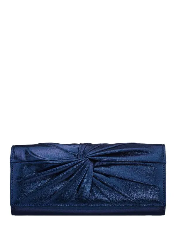 Nina Spirit Metallic Clutch - Navy