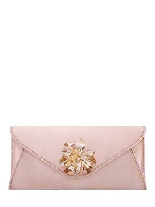 Nina Twila Envelope Clutch - Honey