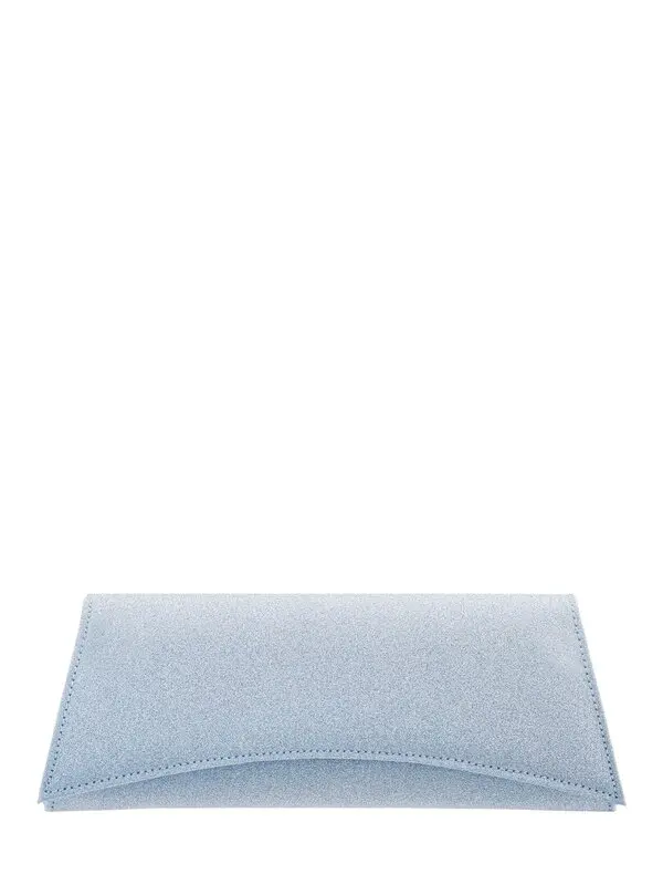Nina Zoey Metallic Clutch - Icy Blue
