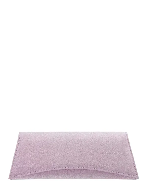 Nina Zoey Metallic Clutch - Icy Pink