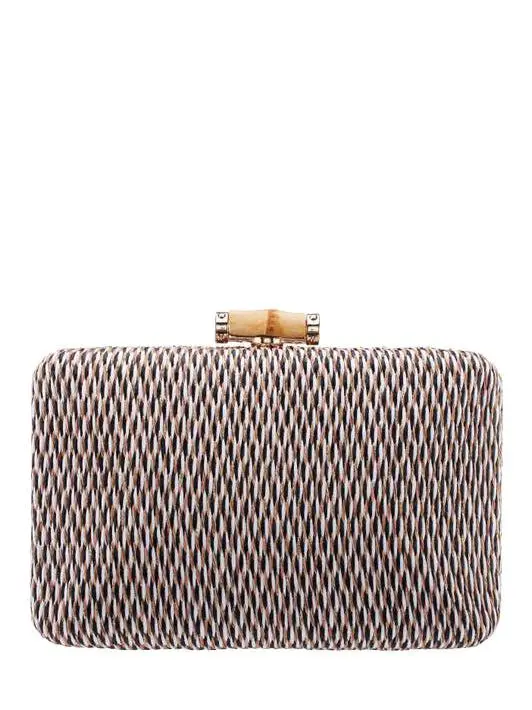 Nina Malia Frame Clutch - Neutral Multi
