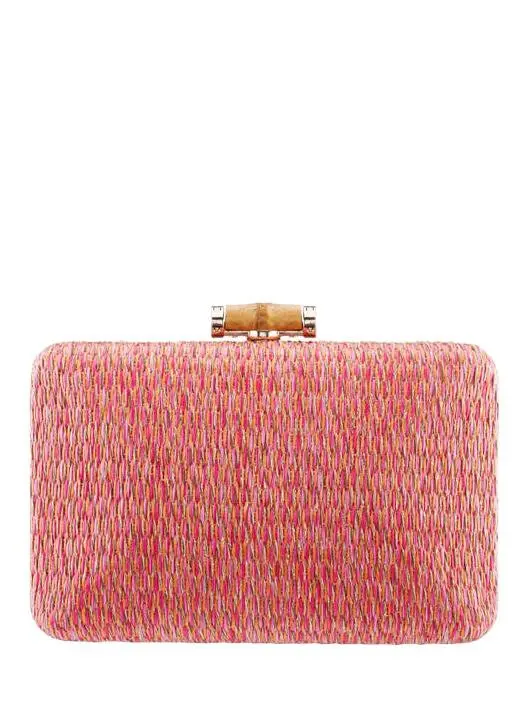 Nina Malia Frame Clutch - Pink Multi