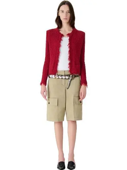 IRO PARIS Shavani Jacket - Lipstick Red
