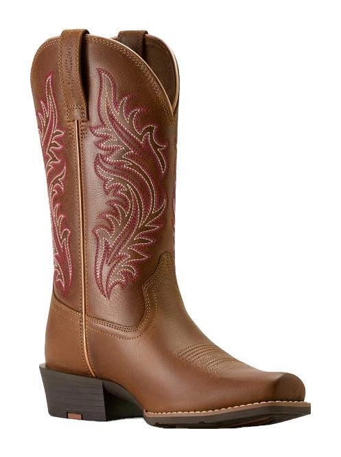 Ariat Round Up Narrow Cutter Toe Western Boot - Brown