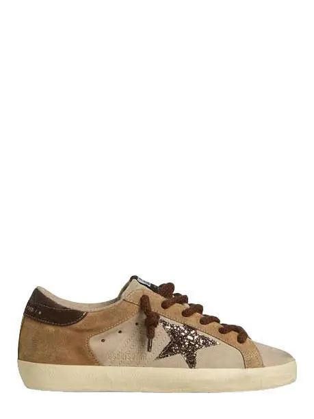 GOLDEN GOOSE Super-star Low Top Sneaker - Beige/brown