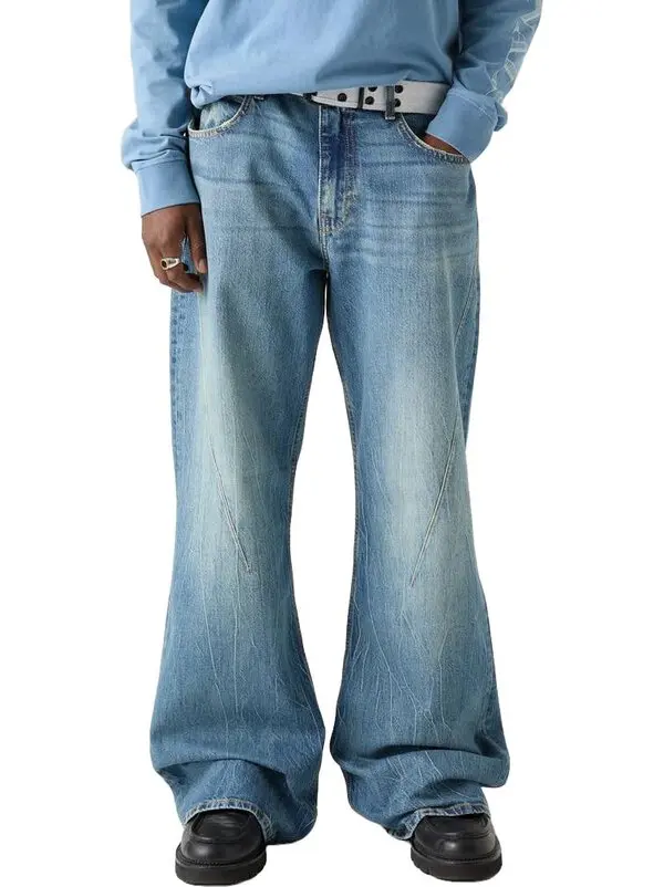 GUESS ORIGINALS Seamed Bootcut Jeans - Light