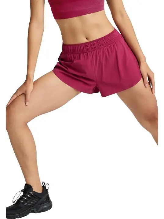 Beyond Yoga Solemate Run Shorts - Sangria