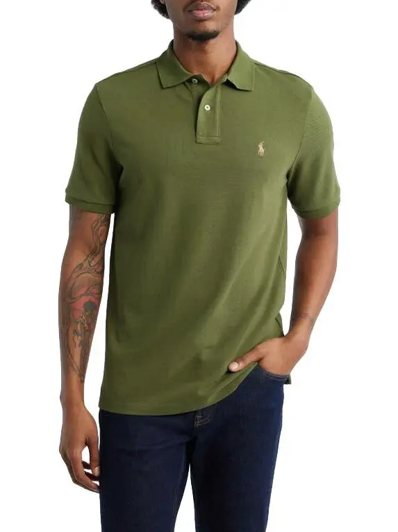 Polo Ralph Lauren The Iconic Cotton Piqué Polo - Supply Olive