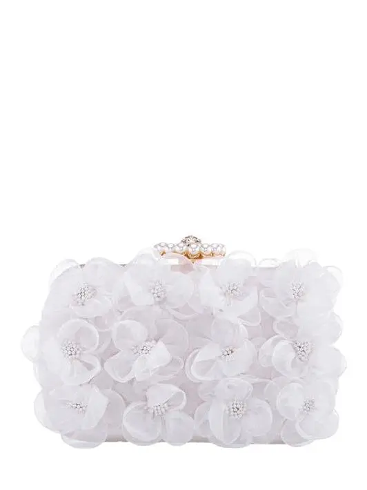 Nina Serenity Clutch - White