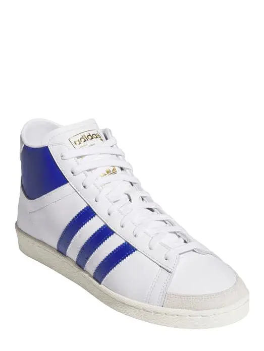 Adidas Gender Inclusive Jabbar Hi Basketball Sneaker - Cloud White/blue/off White