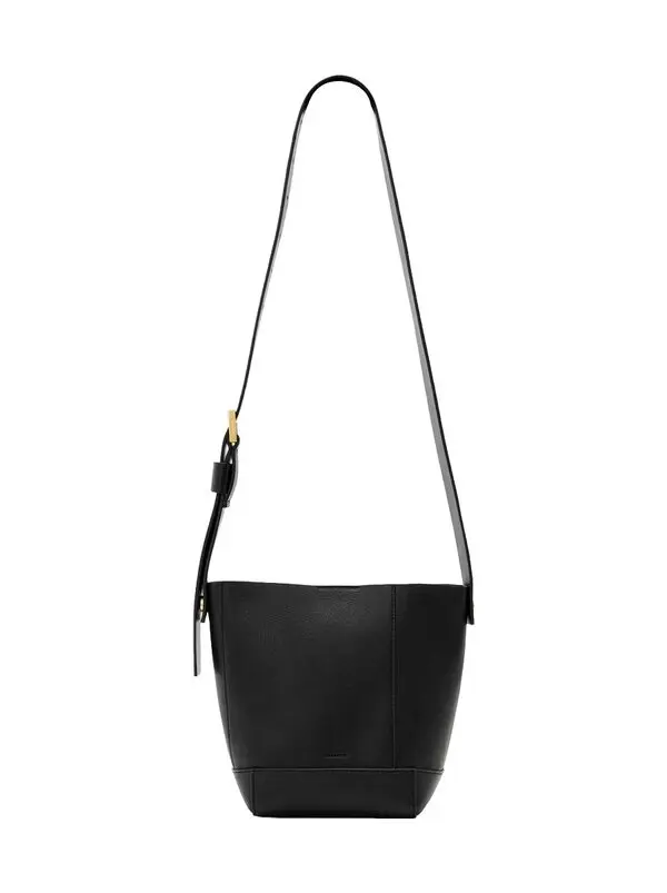 ALLSAINTS Mini Alba Leather Crossbody Bag - Black