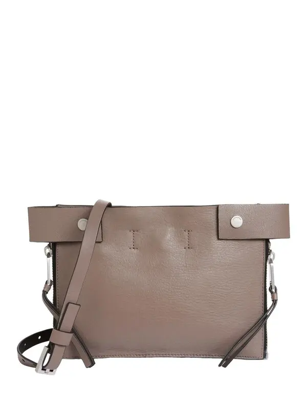 ALLSAINTS Marlo Leather Crossbody Bag - Mocha Brown