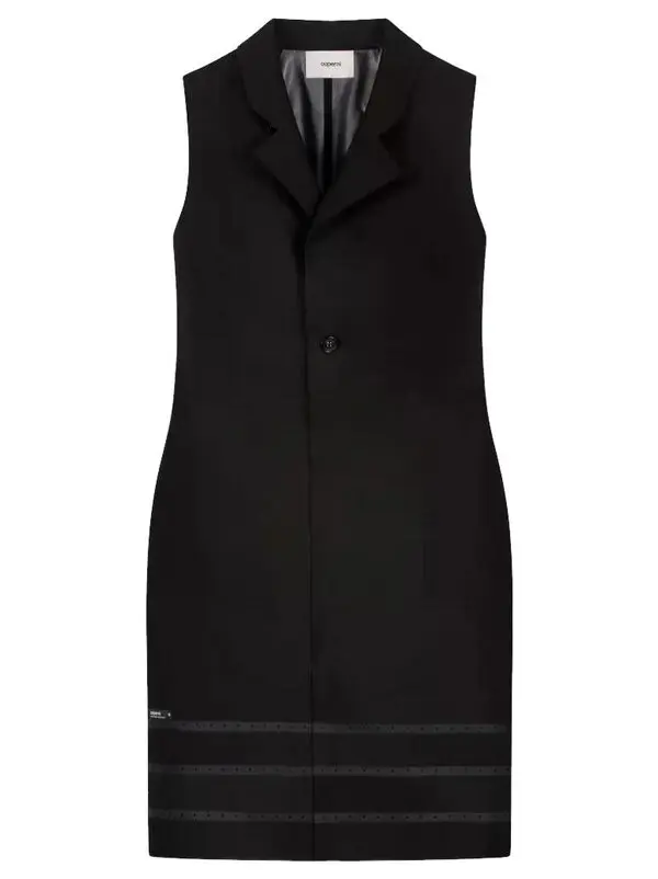 Coperni Button Fastening Tailored Dress - Black
