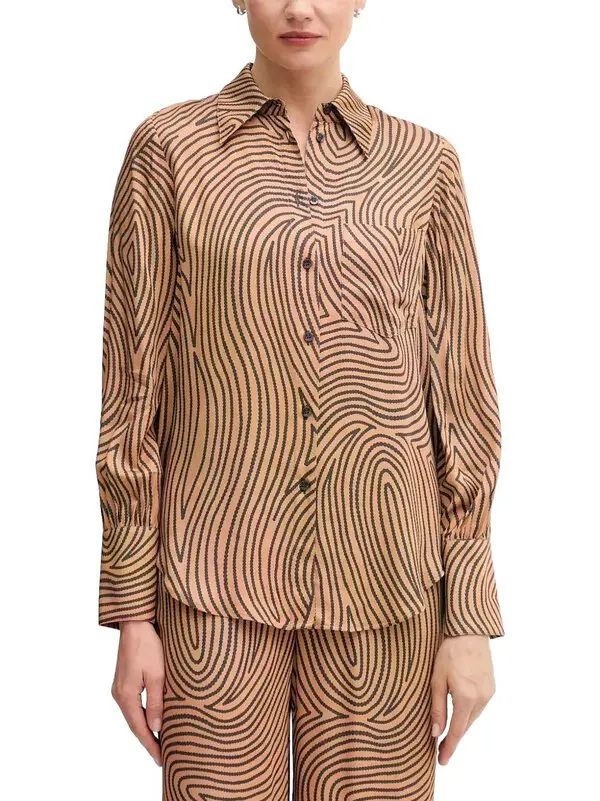 MARC AUREL Chest-pocket Shirt - Brown