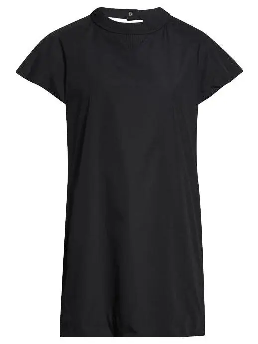 Sacai Poplin Sweatshirt Dress - Black