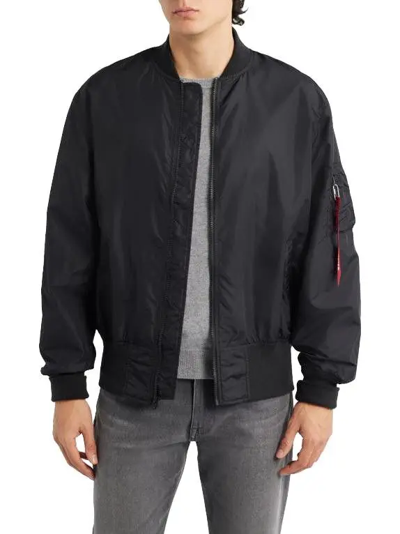 Alpha Industries L-2b Hunter Water-resistant Bomber Jacket - Black