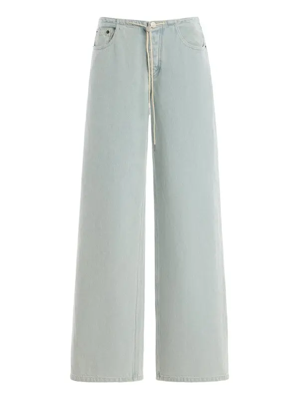 Still Here Cool Low-rise Straight-leg Jeans - Light Wash