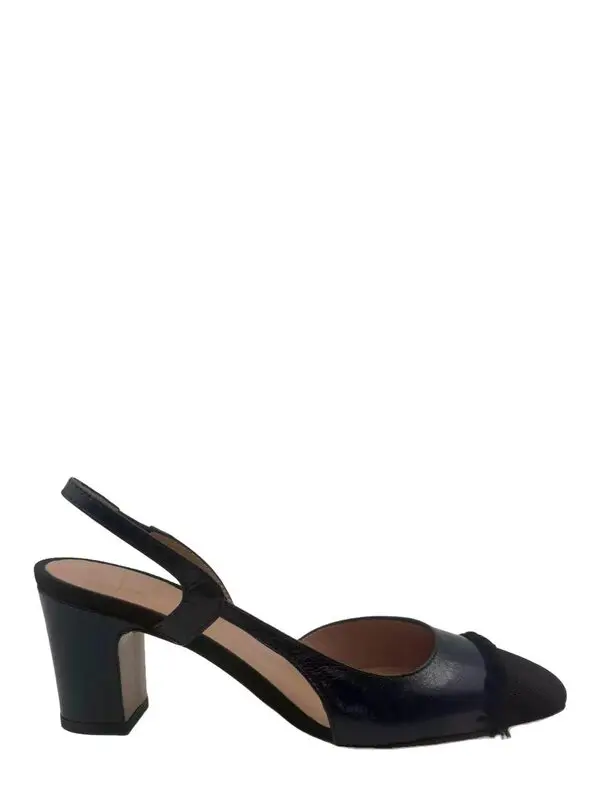 Roberto Festa Ficus Fringed Slingback Pumps - Black