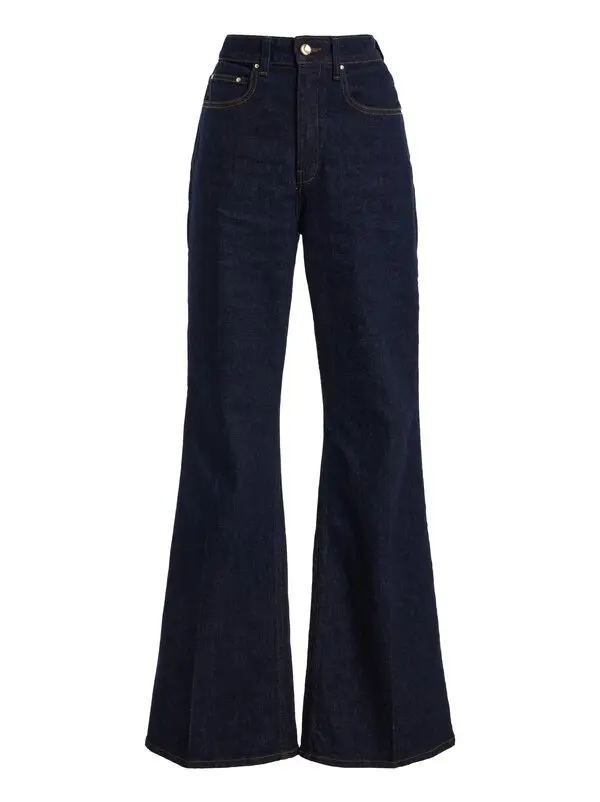 Ossou Spur High-rise Bootcut Jeans - Dark Wash