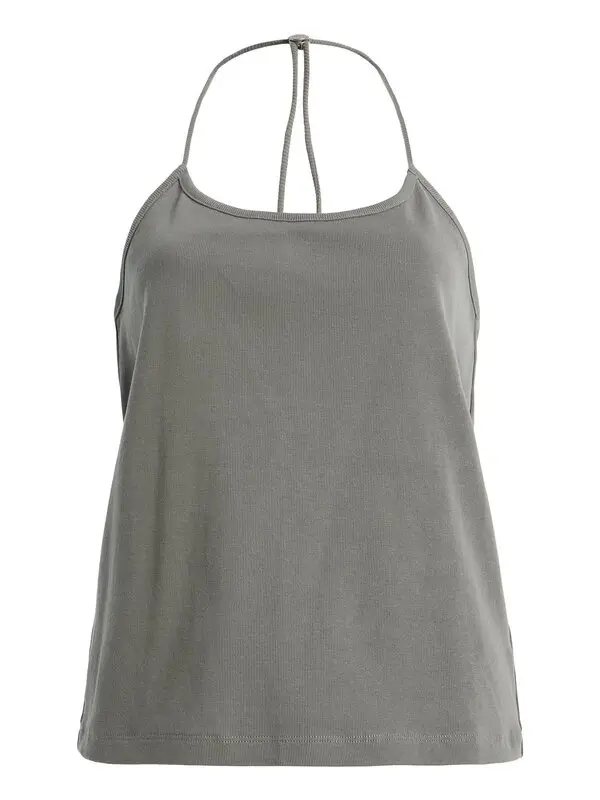 Still Here Toggle Tank Top - Grey