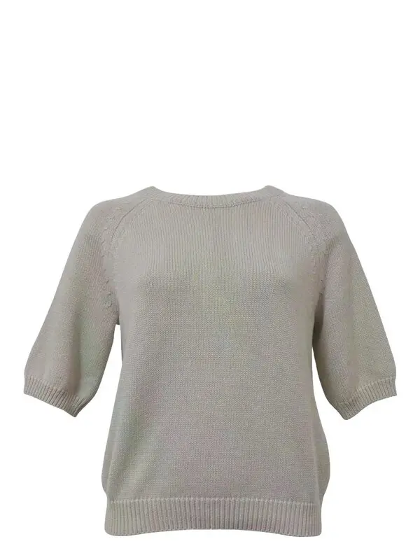 Max Mara Corinne Ribbed T-shirt - Neutrals