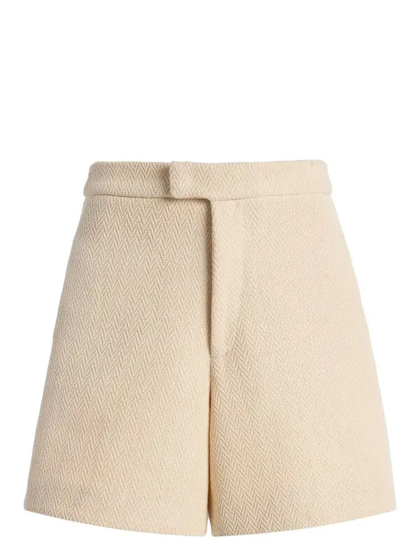 CURATORIA Lazo Cotton-blend Shorts - Ivory