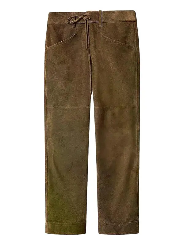 Isabel Marant Leather Trousers - Brown