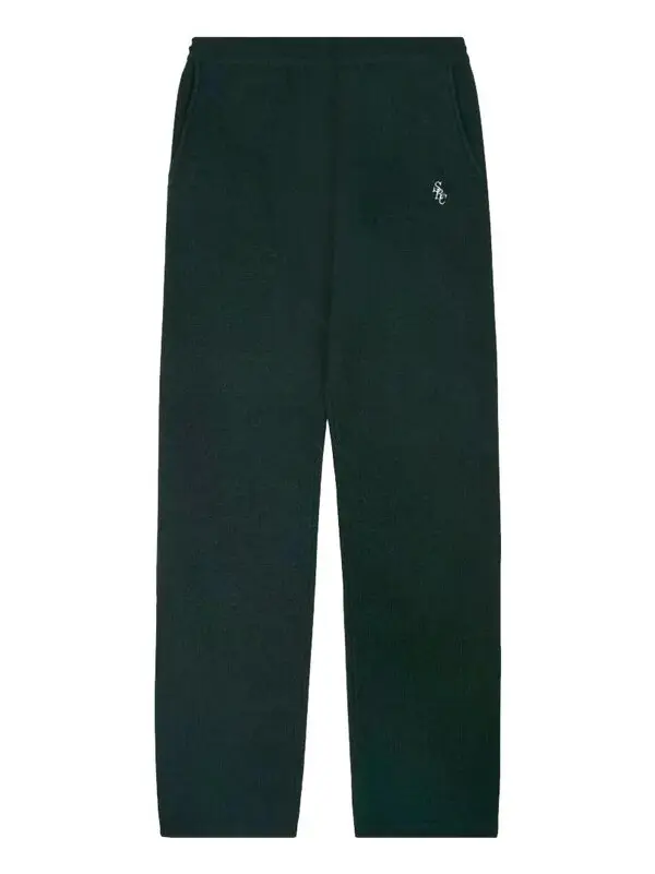 SPORTY & RICH Cashmere Track Pants - Green