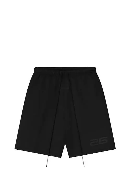 Fear Of God Essentials Satin Fleece Relaxed Sweatshort - Vintage Black