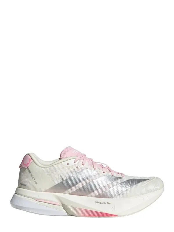 Adidas Boston 13 Tokyo Marathon Cherry Blossom Sneakers - Core White/silver Metallic/clear Pink