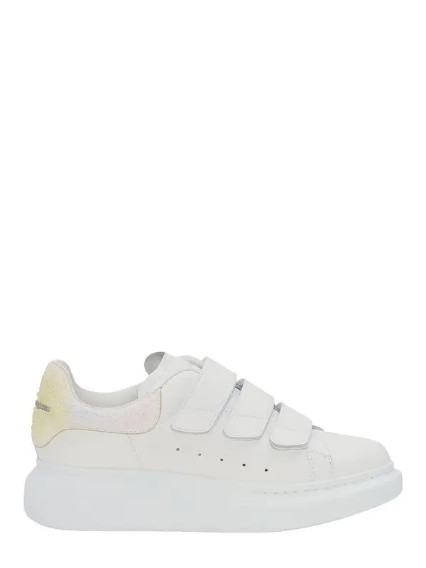 Alexander McQueen Oversized Touchstrap Crystal - White/yellow/pink