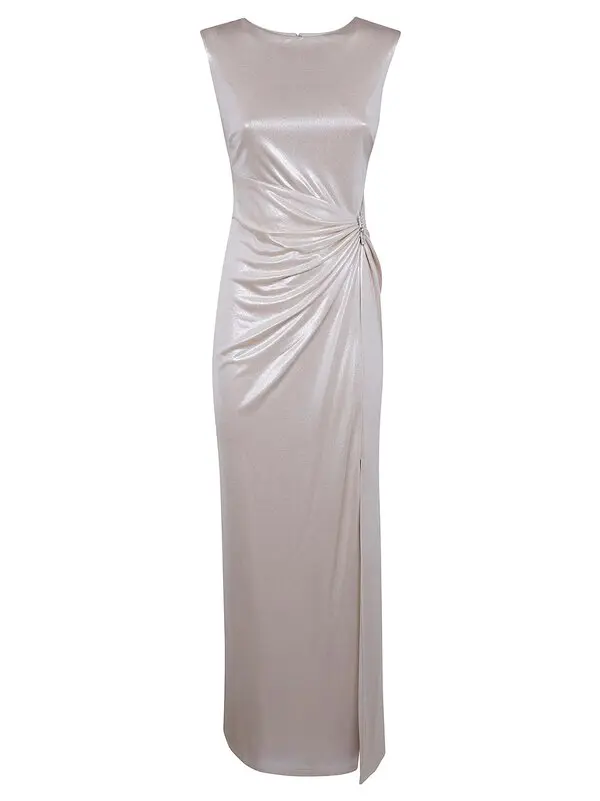 Ralph Lauren Ilianne Sleeveless Gown - Beige