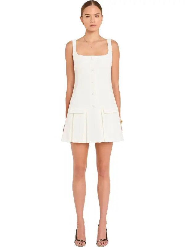 Amanda Uprichard Courtney Mini Dress - Ivory