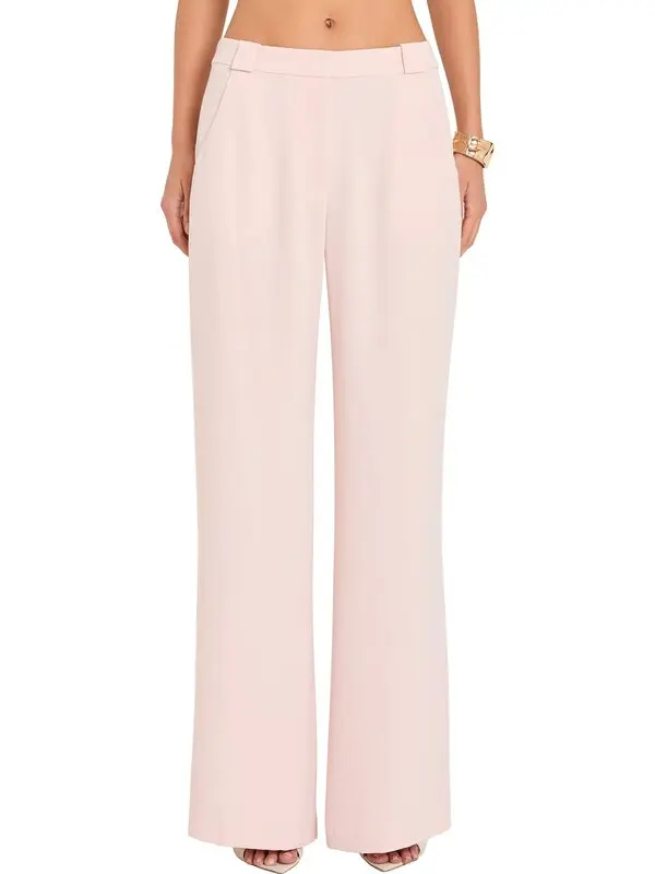 Amanda Uprichard Saddler Wide Leg Pants - Mochi