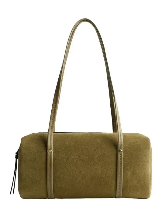 Madewell The Brioche Leather Shoulder Bag - Worn Olive