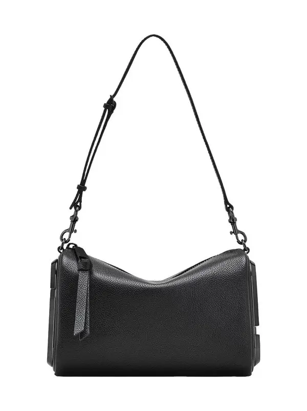 Marc Jacobs The Denim Suede Snapshot Shoulder Bag - Black