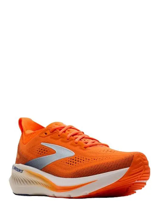 Brooks Glycerin Gts 23 Lace-up Running Shoe - Shocking Orange/blue/white