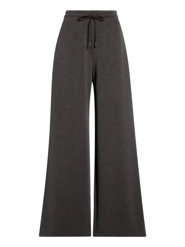 Zella Soft Luxe Wide Leg Pants - Brown Mole Heather