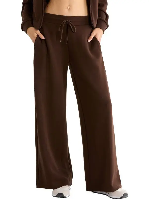 Zella Ultrasoft Wide Leg Pants - Brown Mole'