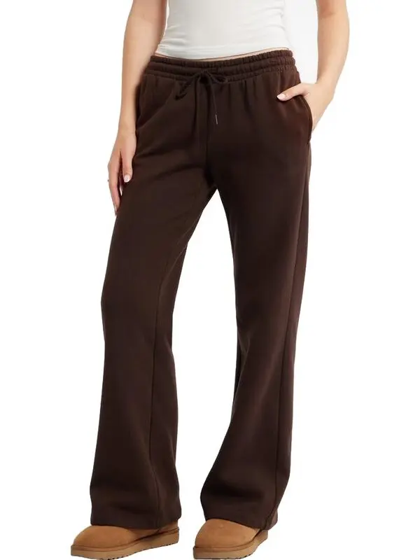 Bp. Baggy Flare Leg Sweatpants - Brown Coffee